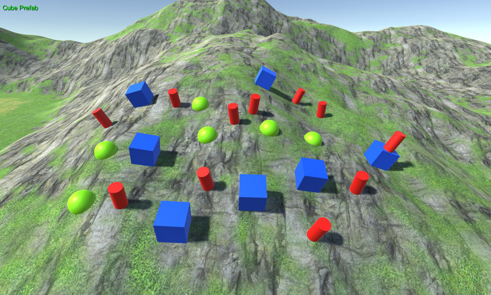 Unity 3D Skapa objektprefabs med ett musklick